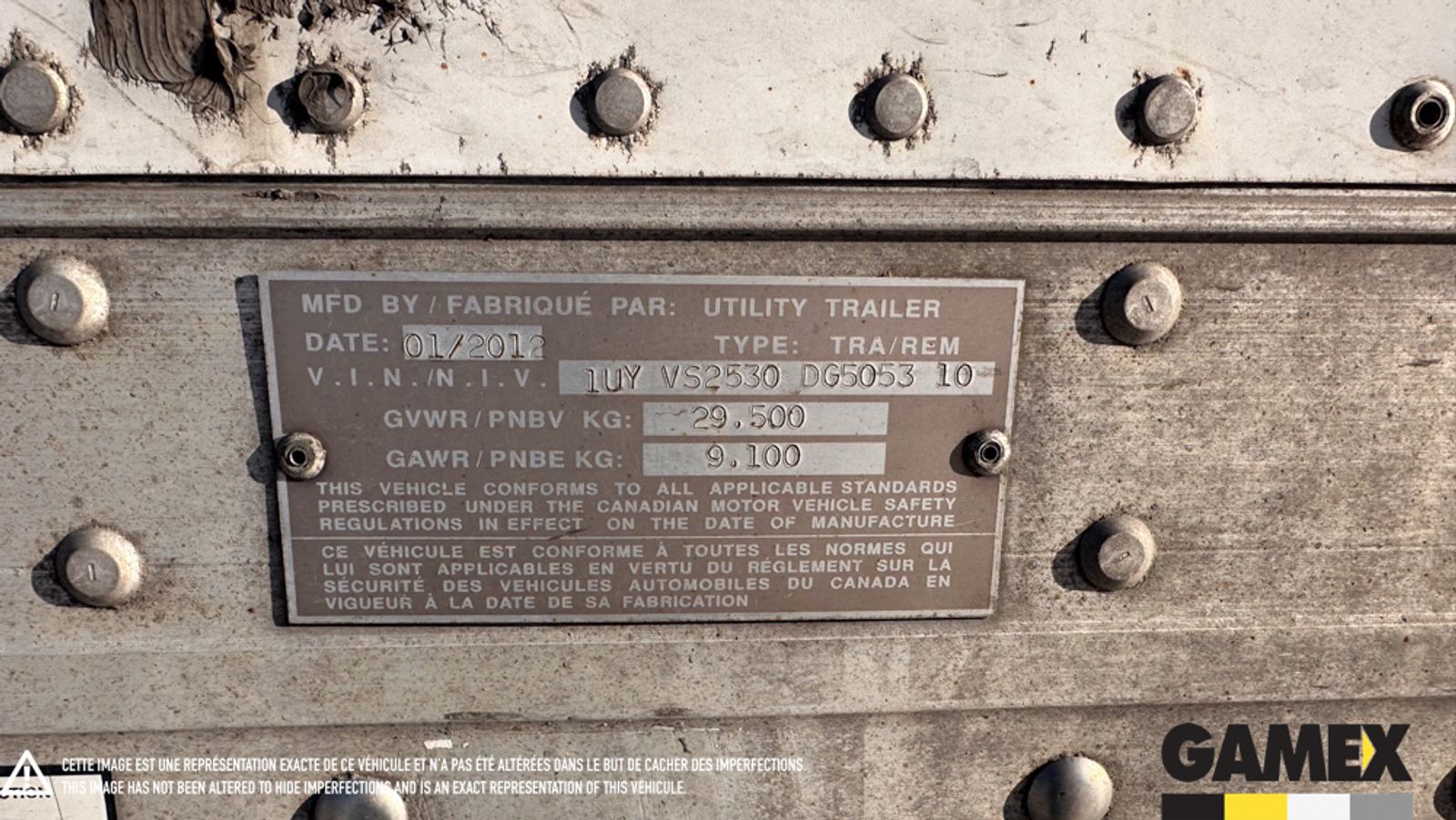 UTILITY DRY VAN 2013 GX-32298 | Gamex | Inventory